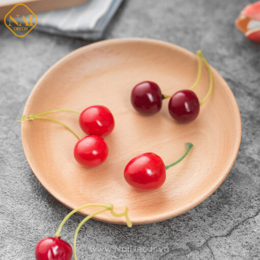 Trái Cherry nhựa trang trí (Chùm 2 Trái) - Nai Decor