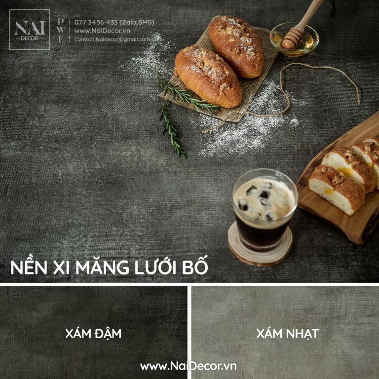 Nền PVC giả xi măng siêu mỏng - Xước - Nai Decor