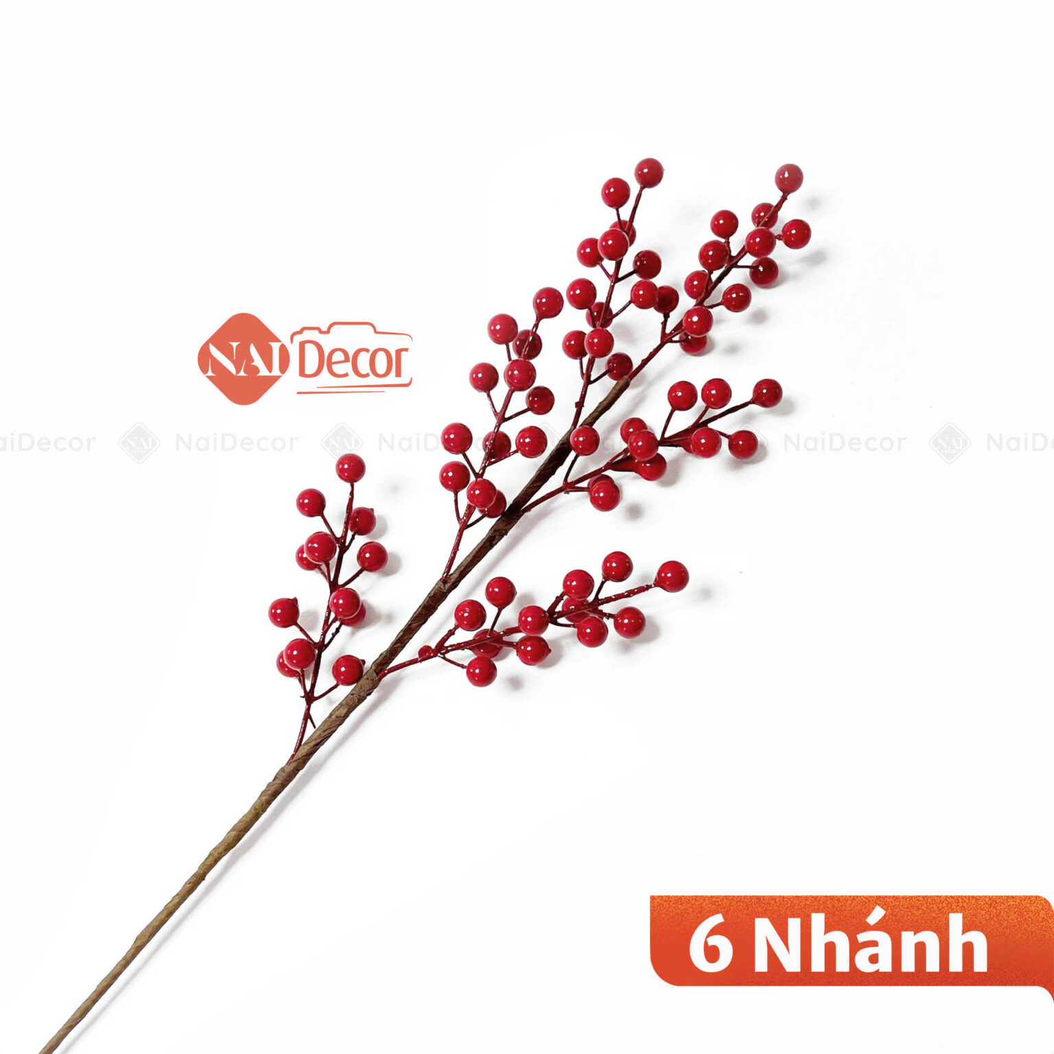 Cành Đào Đông, Cành Rẻ Quạt Trang Trí Tết - Nai Decor