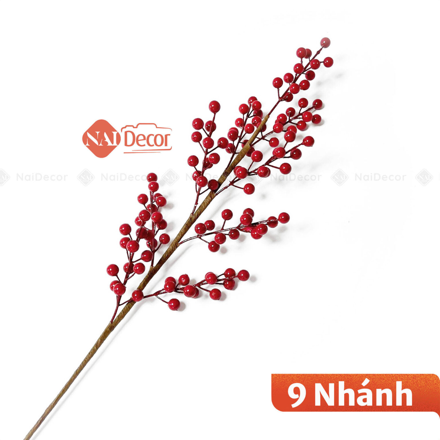 Cành Đào Đông, Cành Rẻ Quạt Trang Trí Tết - Nai Decor