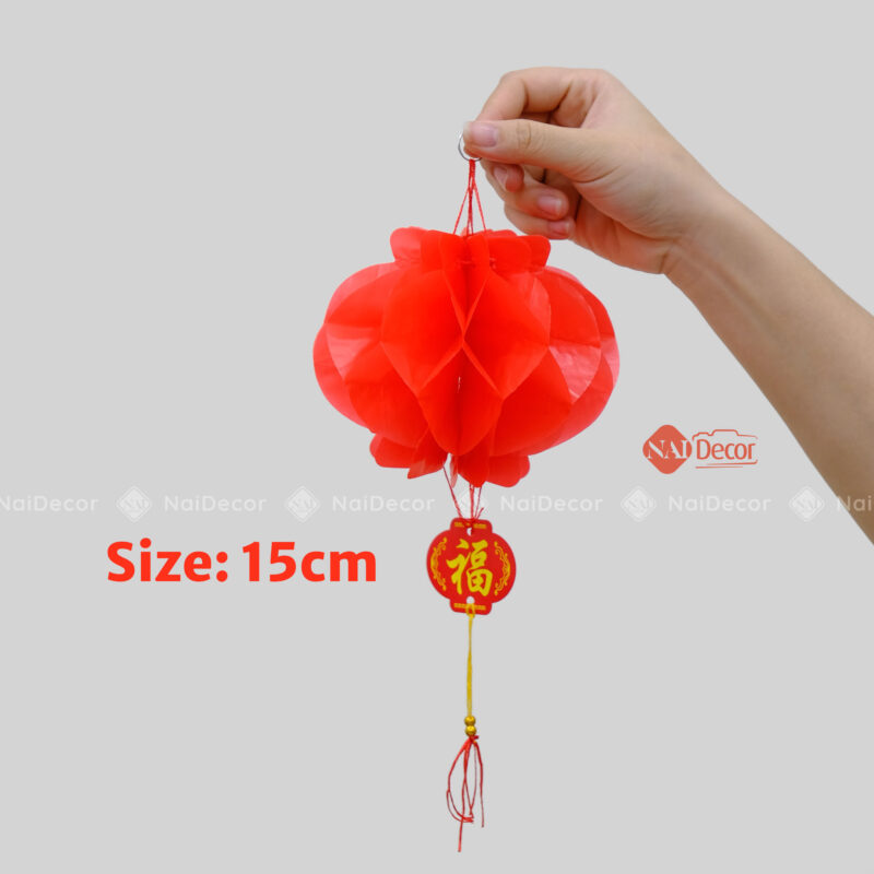 Đèn Lồng Đỏ Nilon (Nhiều Size) Treo Trang Trí Tết, Trung Thu