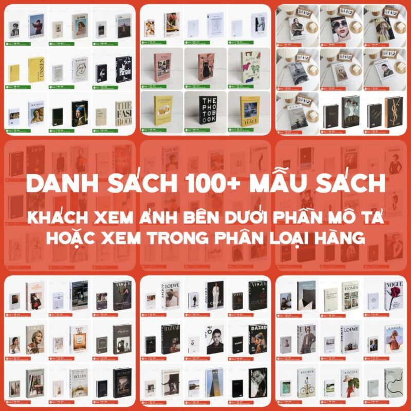 [Tổng Hợp] 100+ Mẫu Sách Giả Nai Decor, Sách Decor Trang Trí - Nai Decor